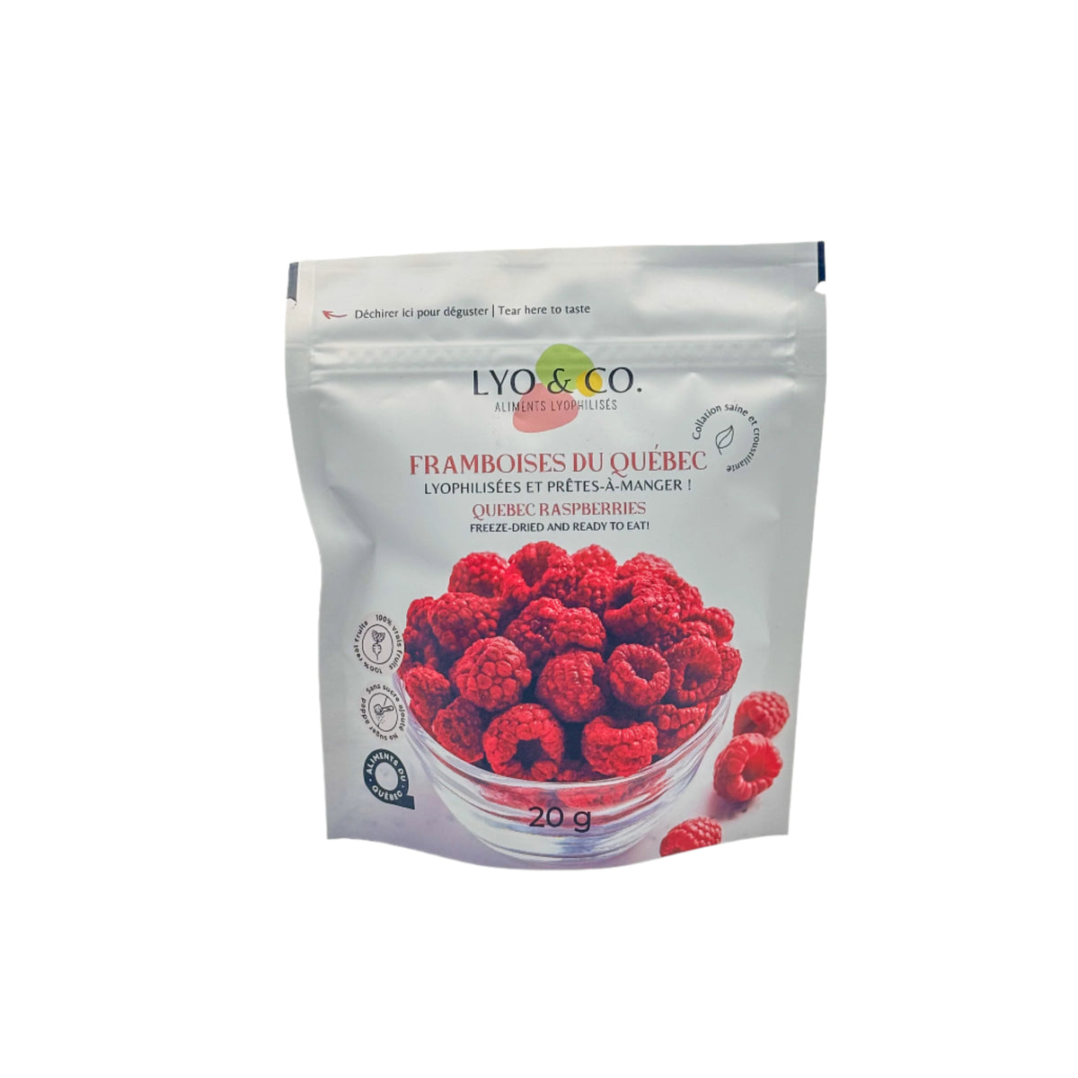 Framboises du Québec lyophilisées | Racines boréales